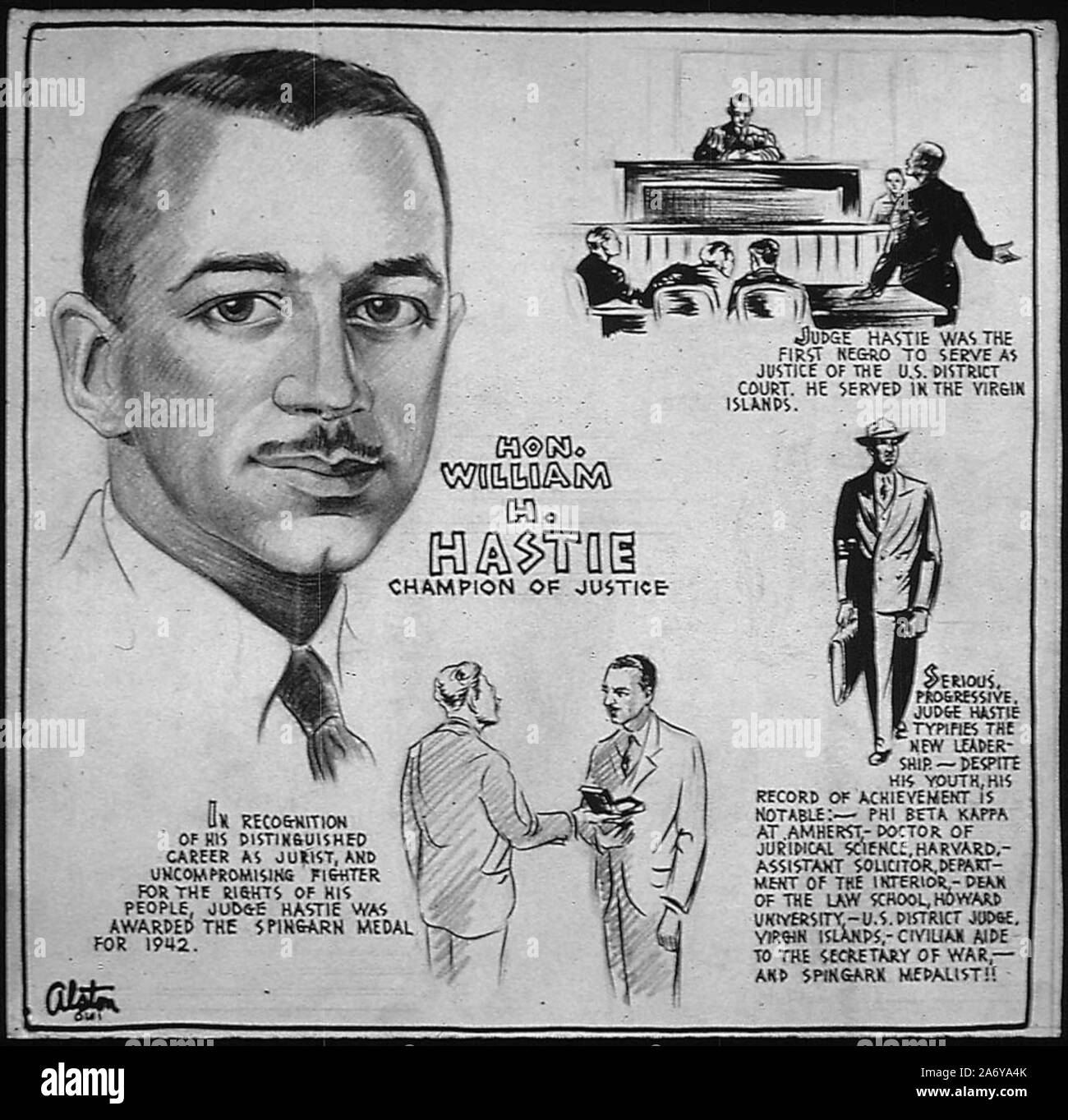 famous american hero illustration Stock Photo - Alamy