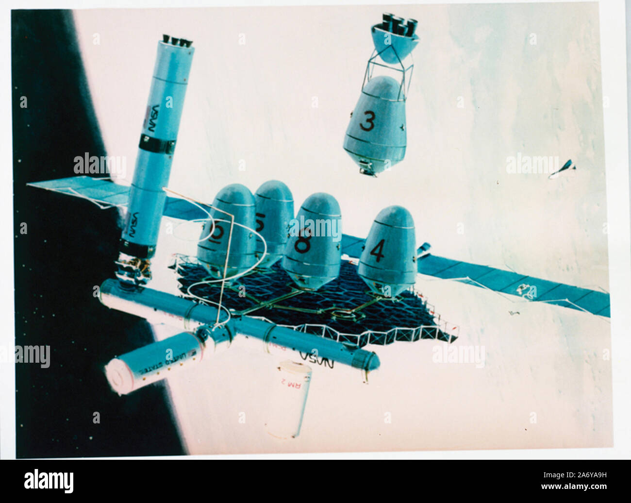 vintage science fiction illustration depicting possible future Stock ...