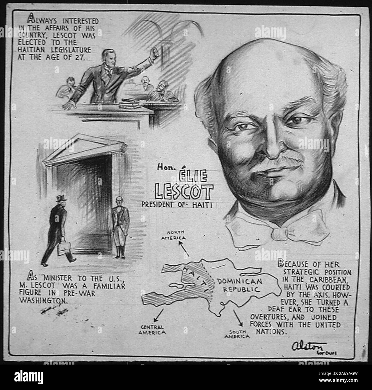 famous american hero illustration Stock Photo - Alamy