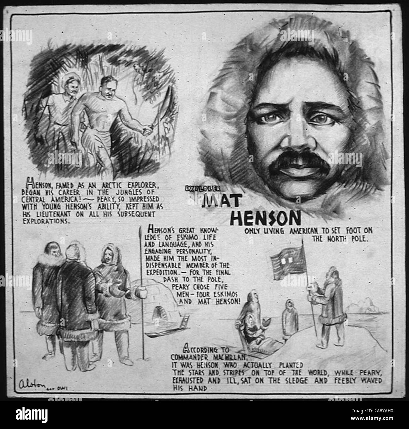 famous american hero illustration Stock Photo - Alamy