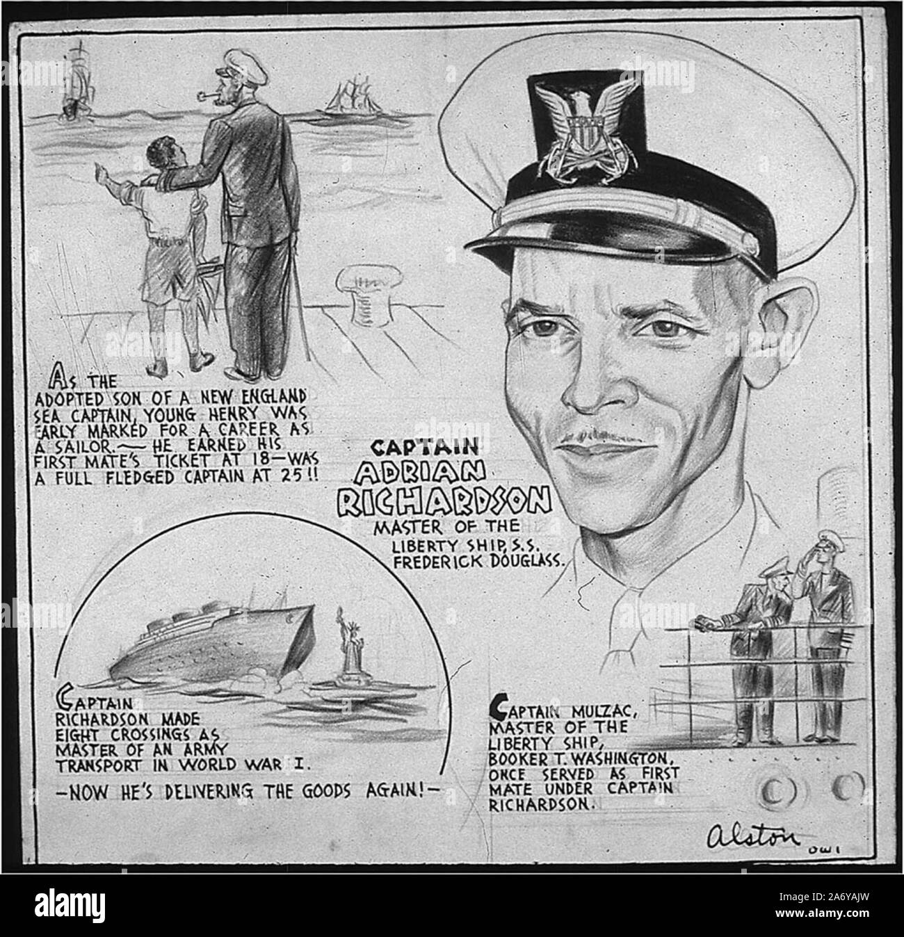 famous american hero illustration Stock Photo - Alamy
