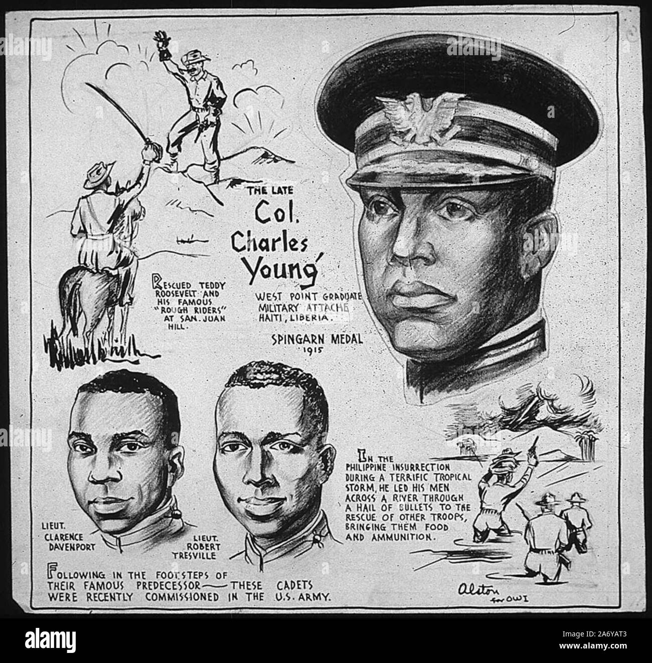 famous american hero illustration Stock Photo - Alamy