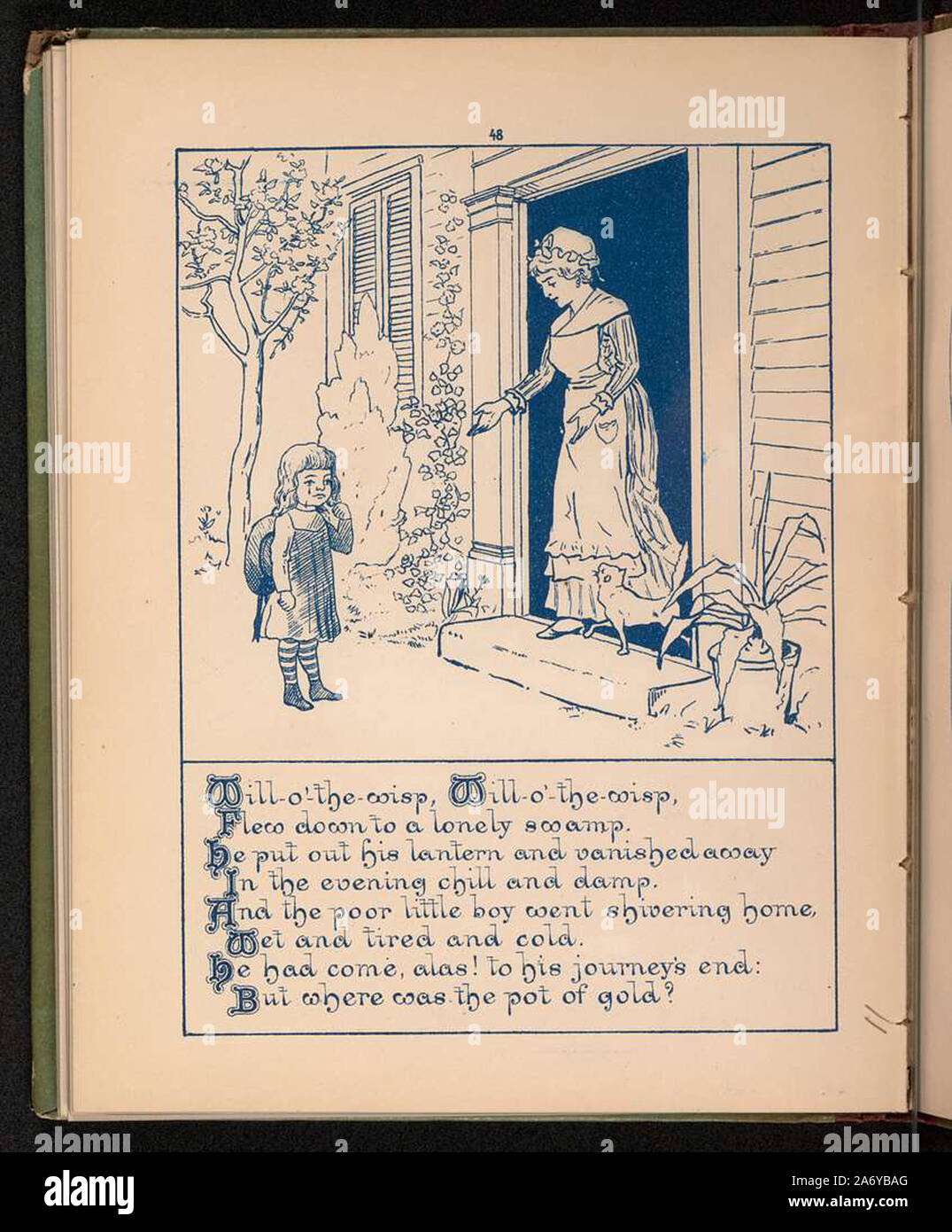 vintage childrens book illustration Stock Photo - Alamy