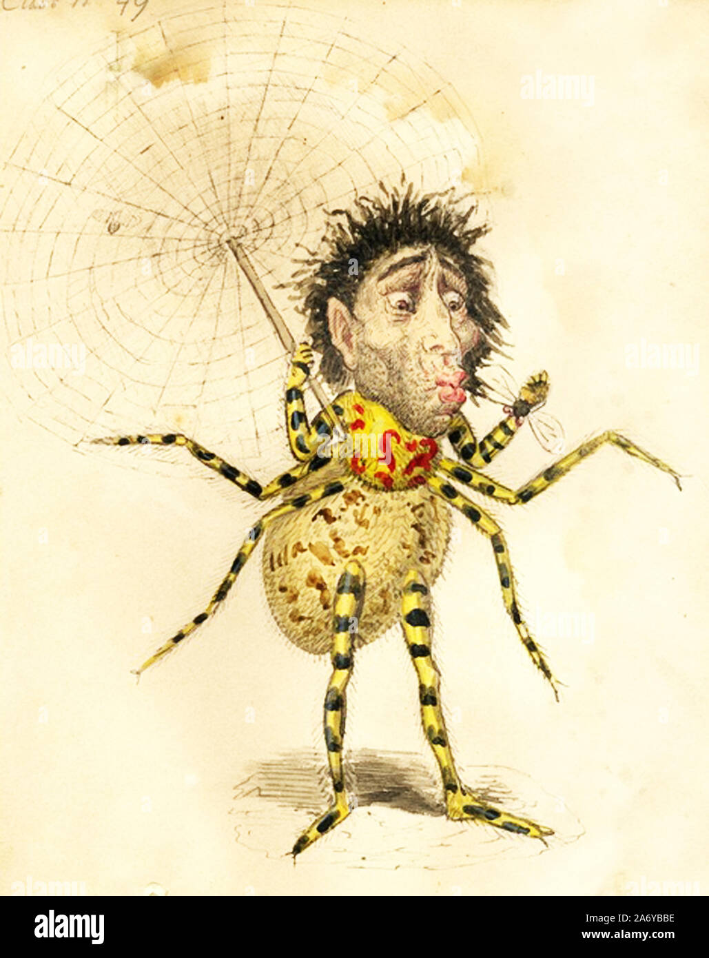 vintage anthropomorphic creature illustration Stock Photo - Alamy