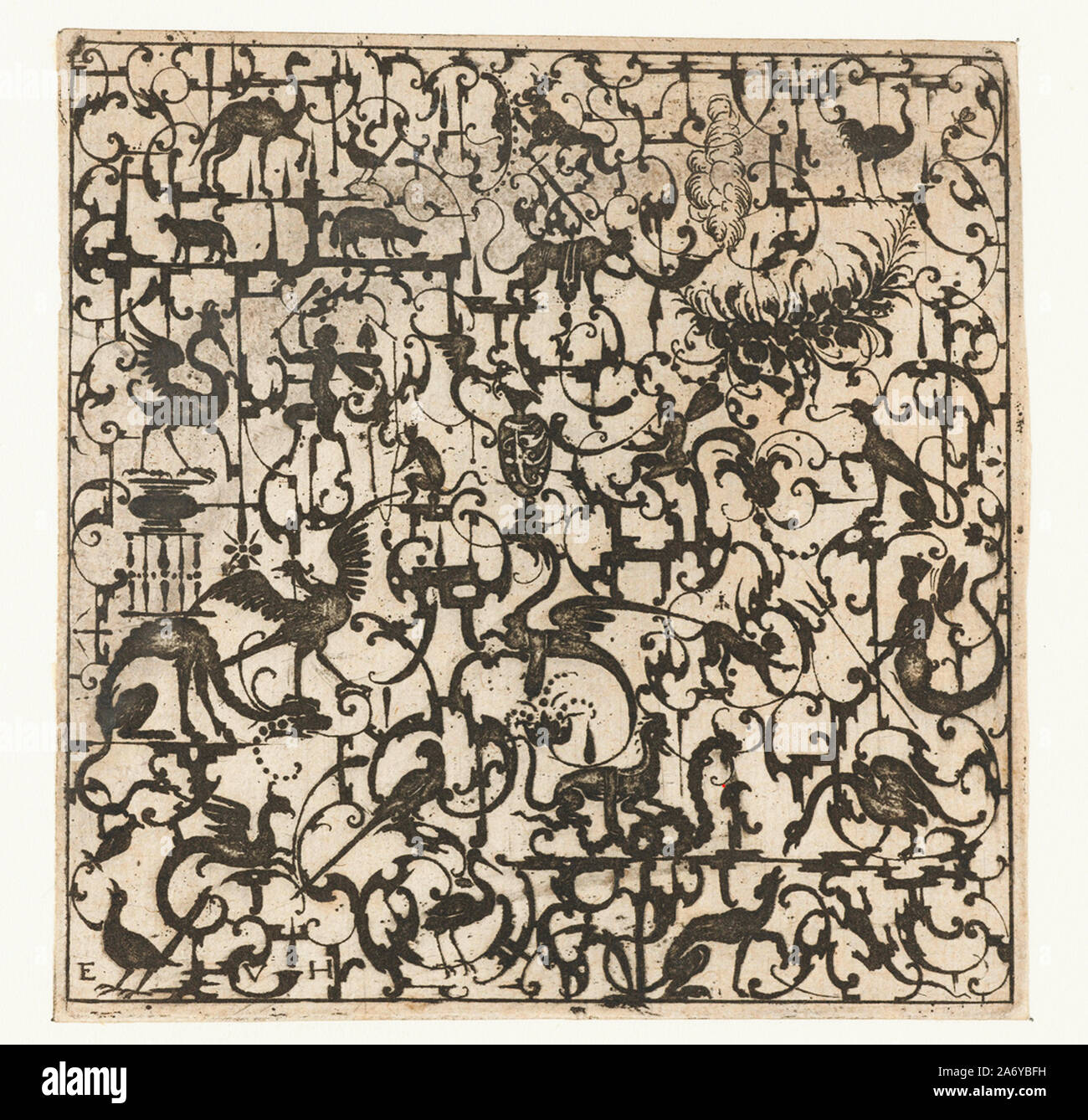 Vintage German pattern design Stock Photo - Alamy