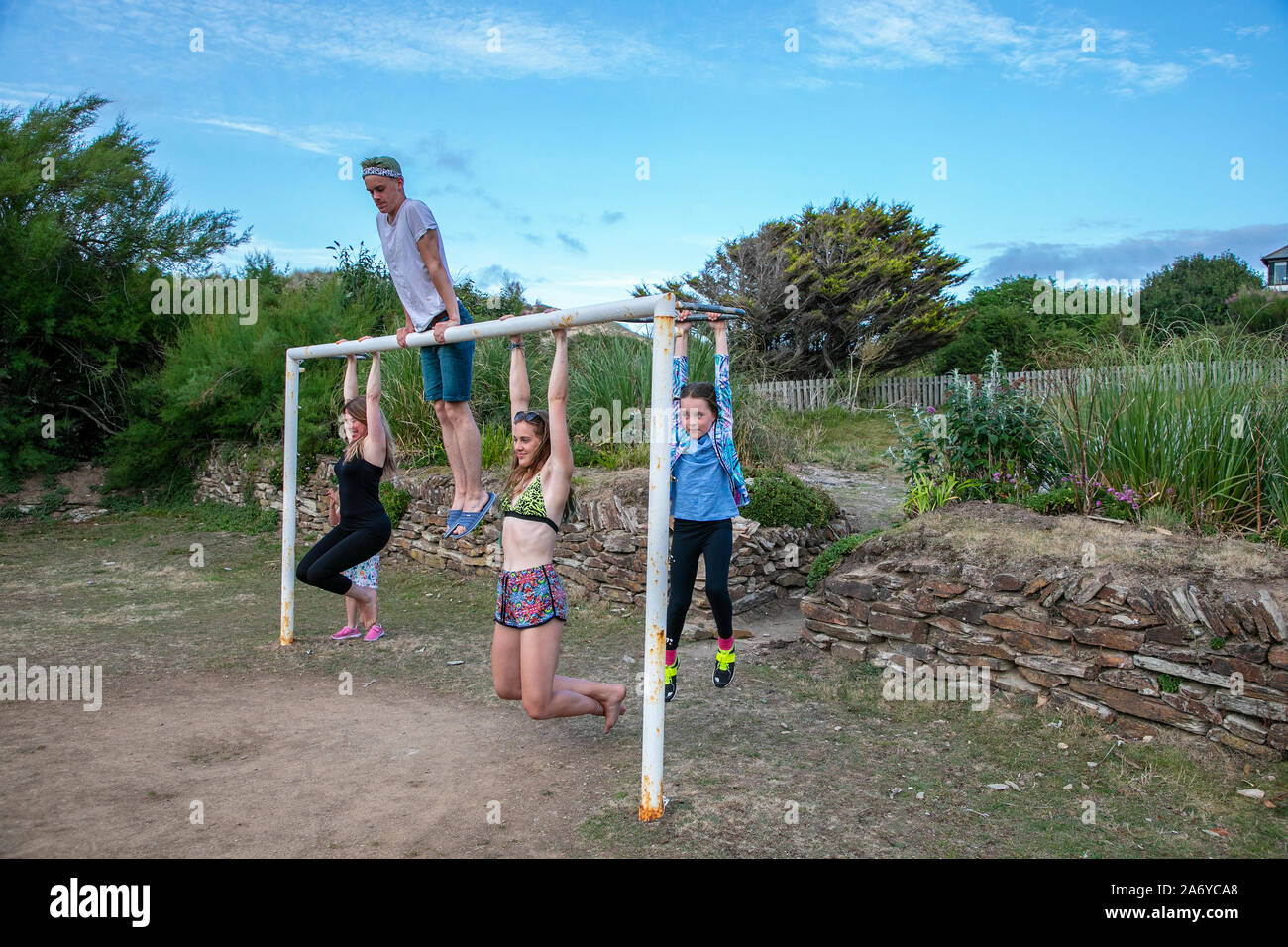 Family group enjoying themselves hi-res stock photography and images ...