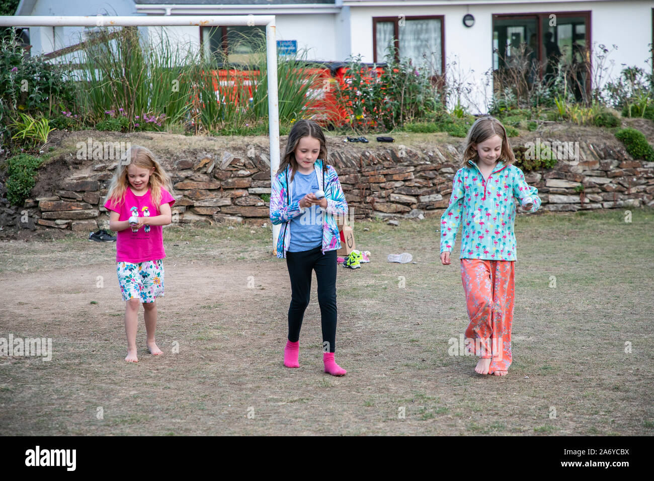 kids having fun on a beach Stock Photo - Alamy