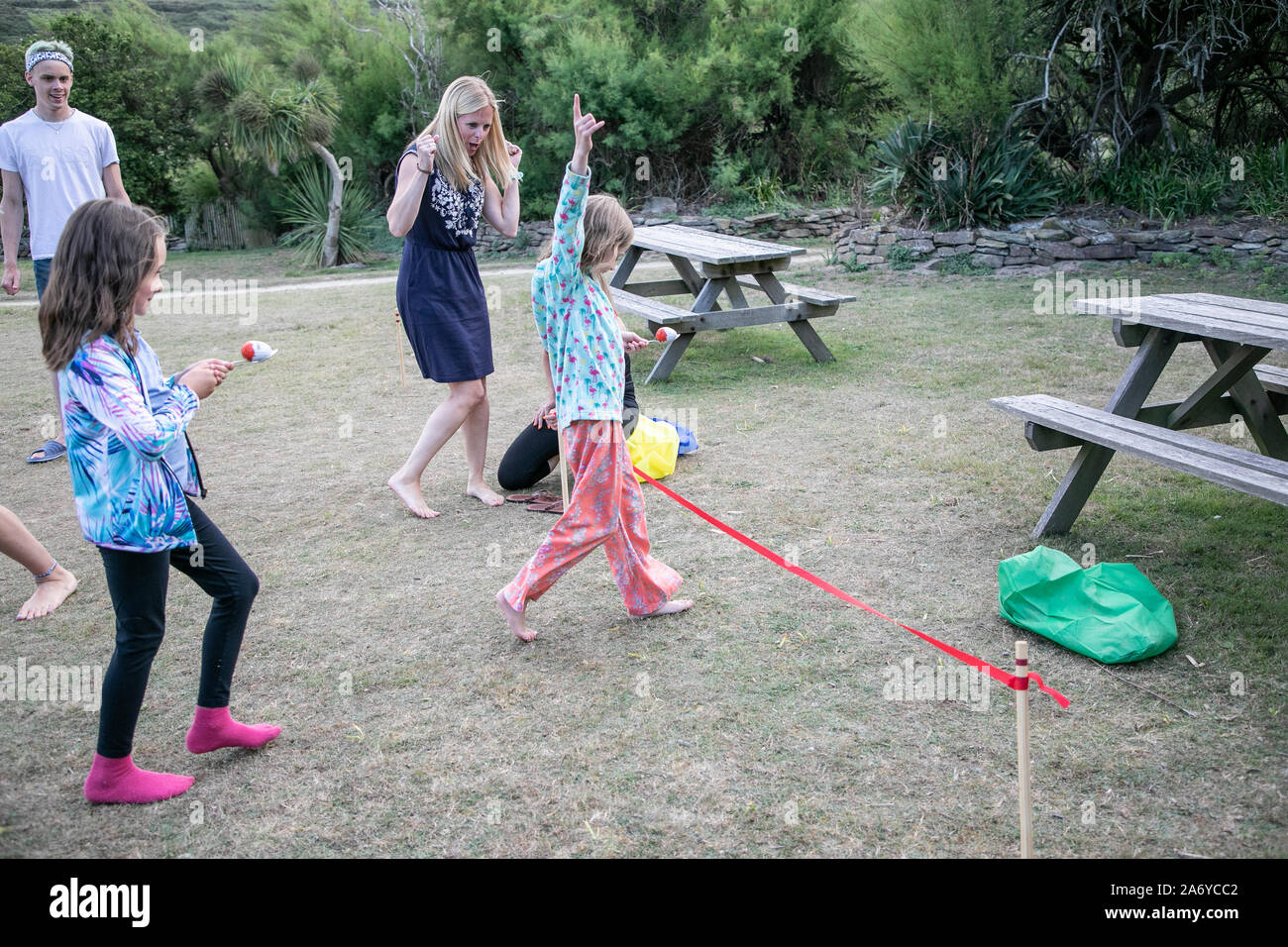 Family playing relaxing on beach hi-res stock photography and images ...