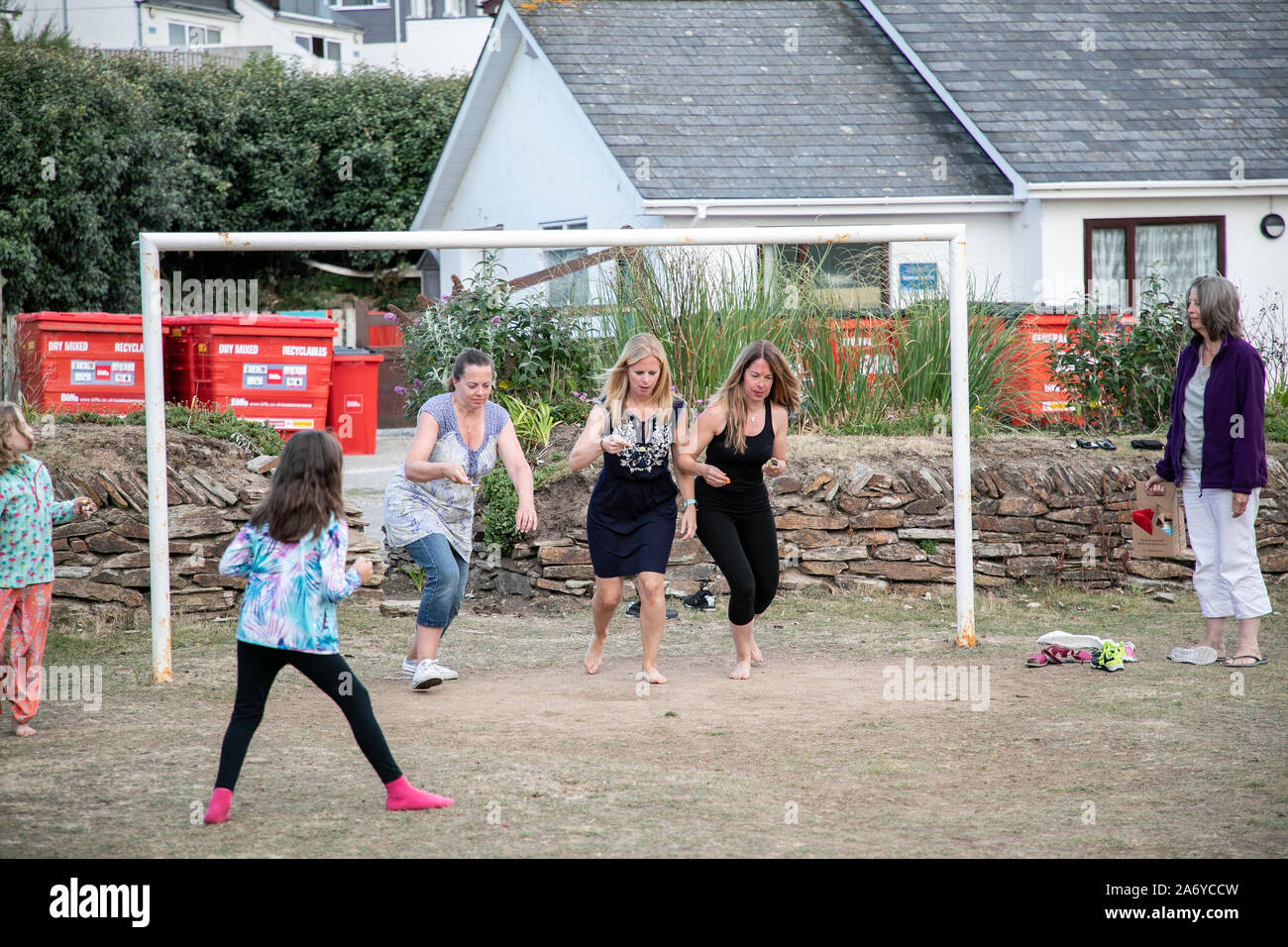 kids having fun on a beach Stock Photo - Alamy