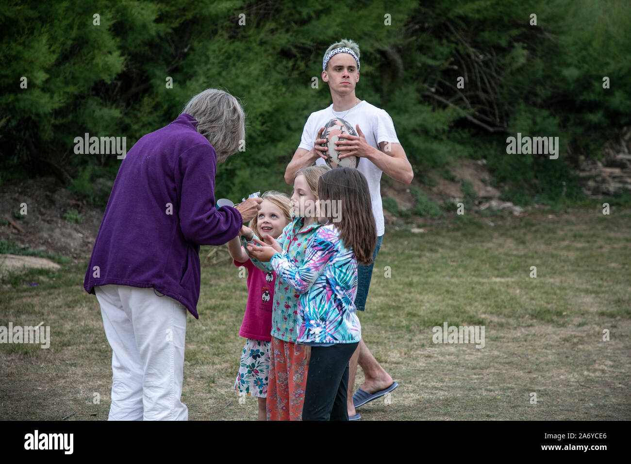 kids having fun on a beach Stock Photo - Alamy