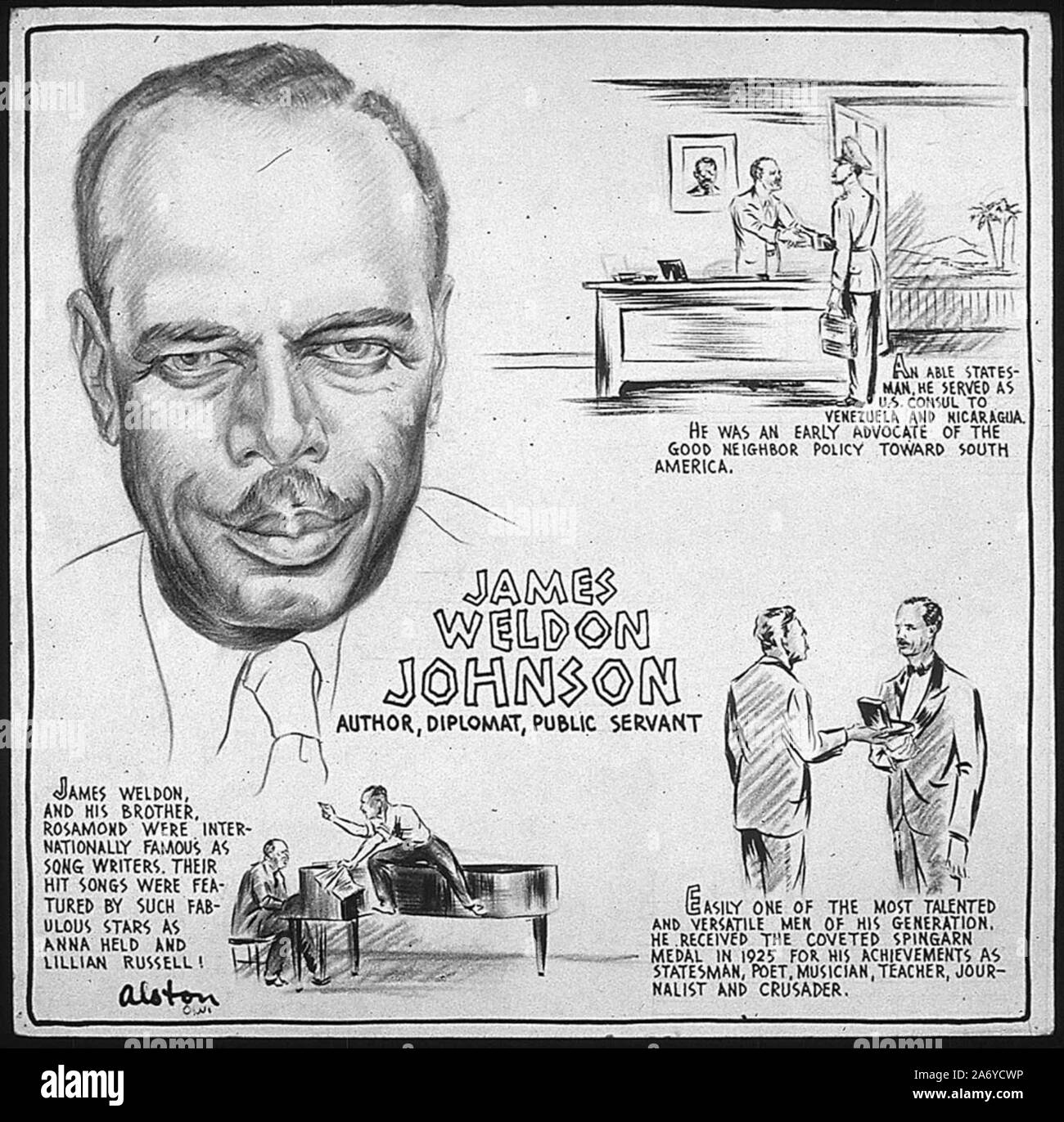 famous american hero illustration Stock Photo - Alamy