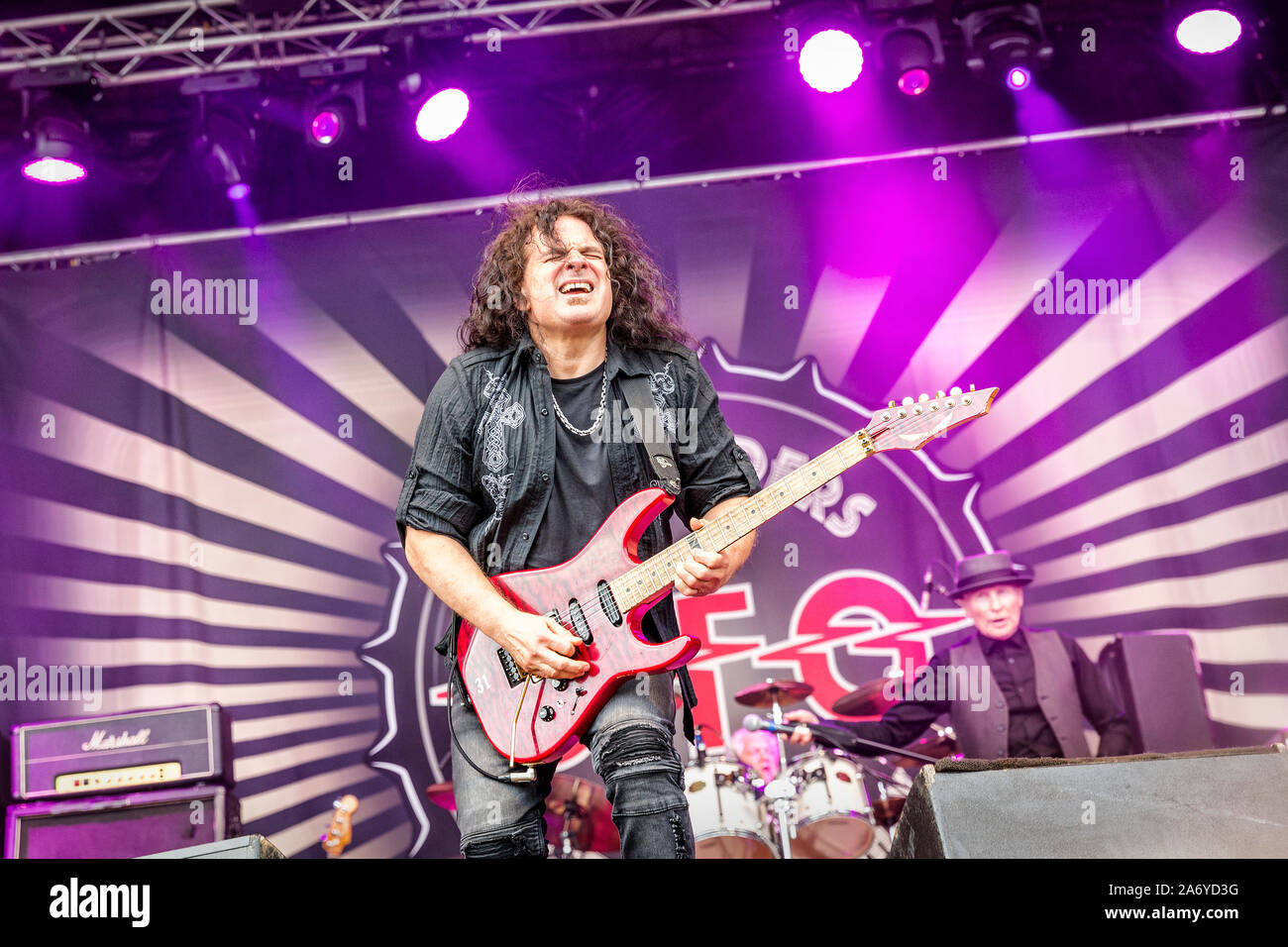 Solvesborg, Sweden. 08th, June 2019. The English rock band UFO performs ...