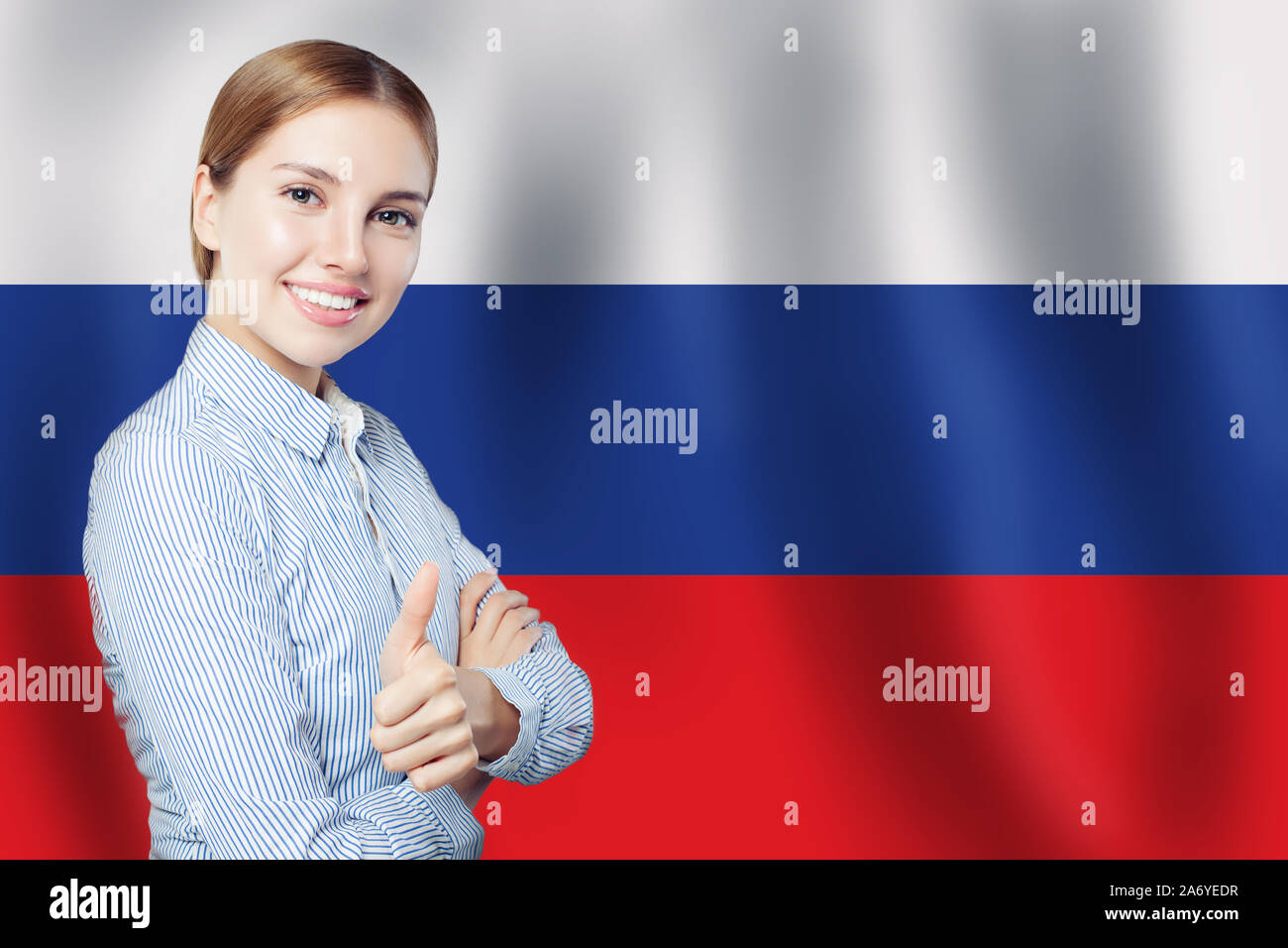 Russian Language Flag