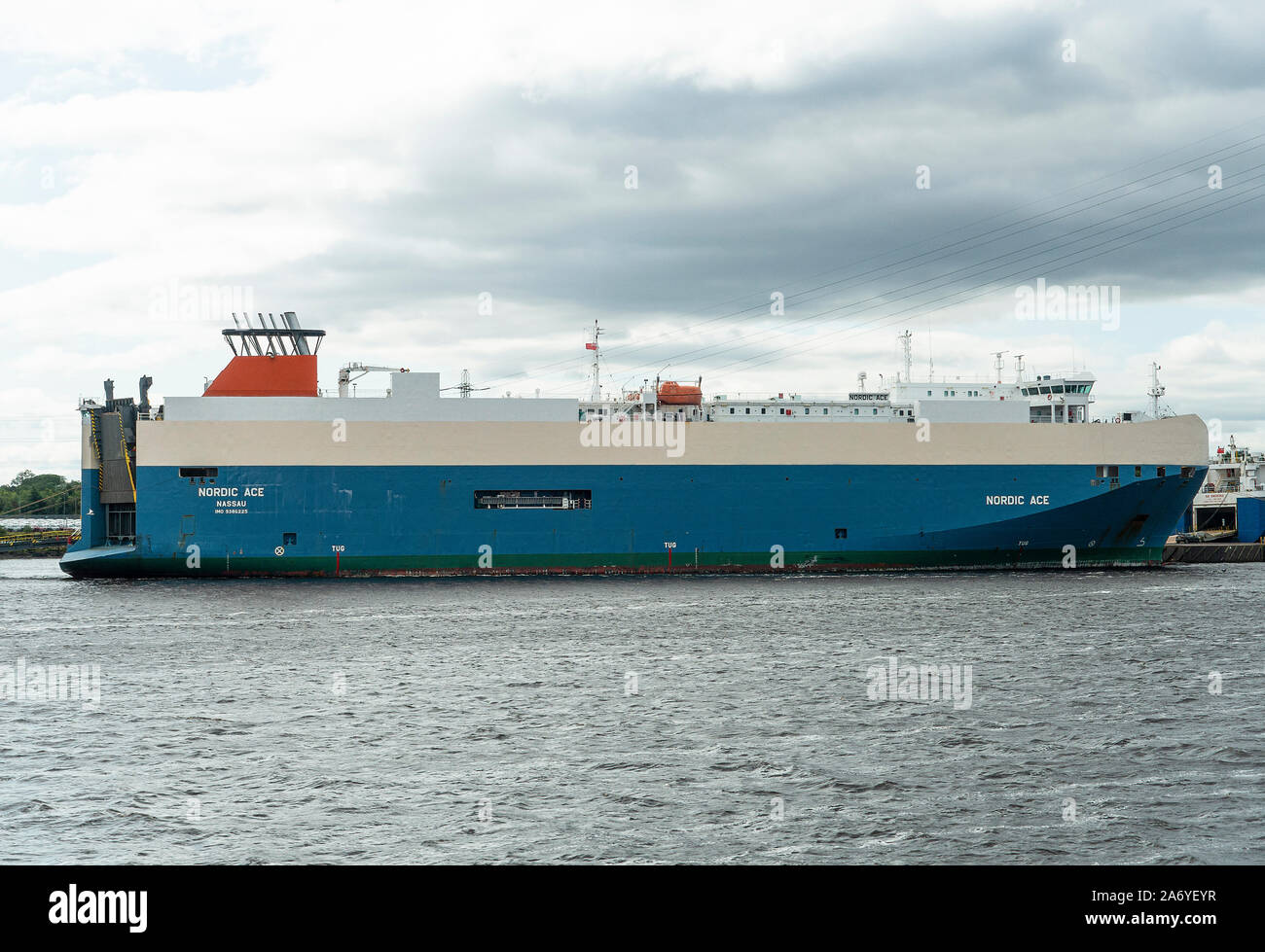The Car Transporter Ship Nordic Ace Berthed on the River Tyne at South ...