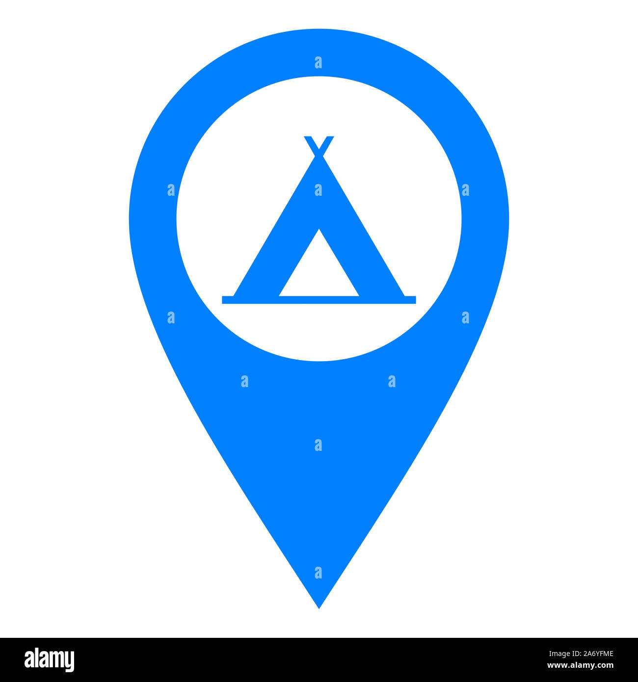 Campground location pin hi-res stock photography and images - Alamy