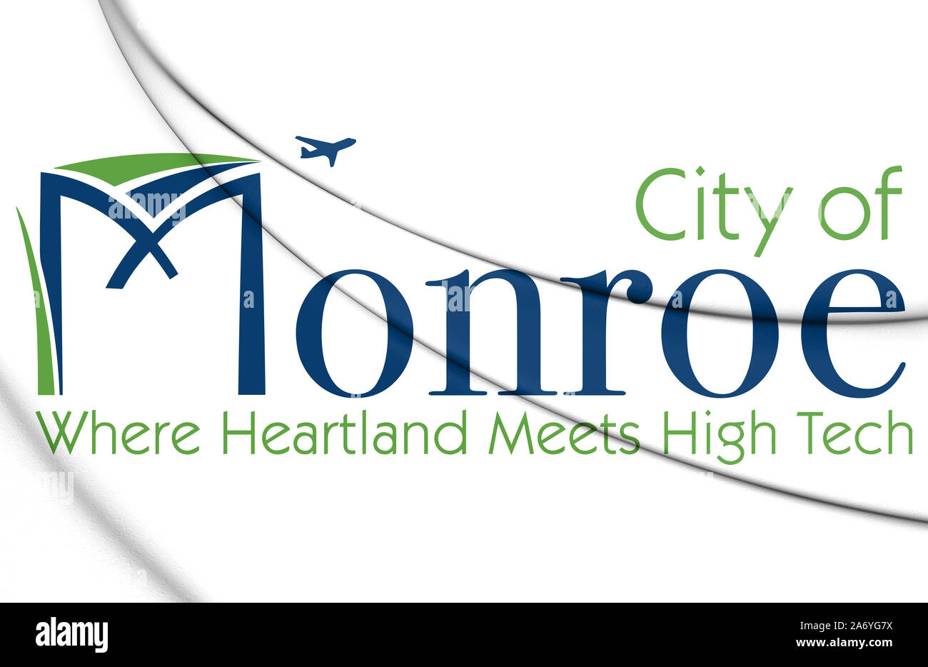 3D Emblem of Monroe (North Carolina), USA. 3D Illustration Stock Photo ...