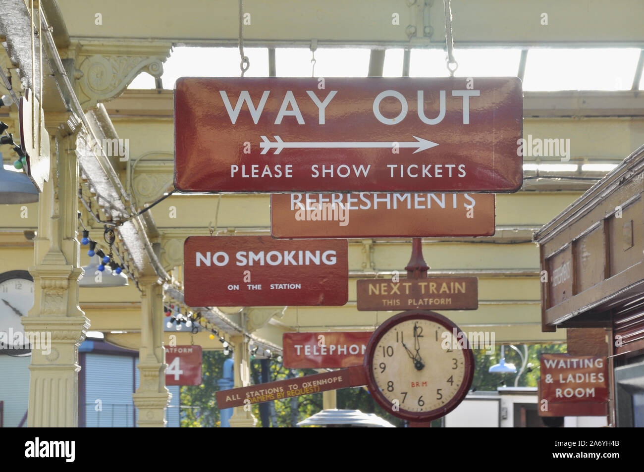 Signs, Keighley Station, KWVR, Keighley and Worth Valley Railway Stock ...