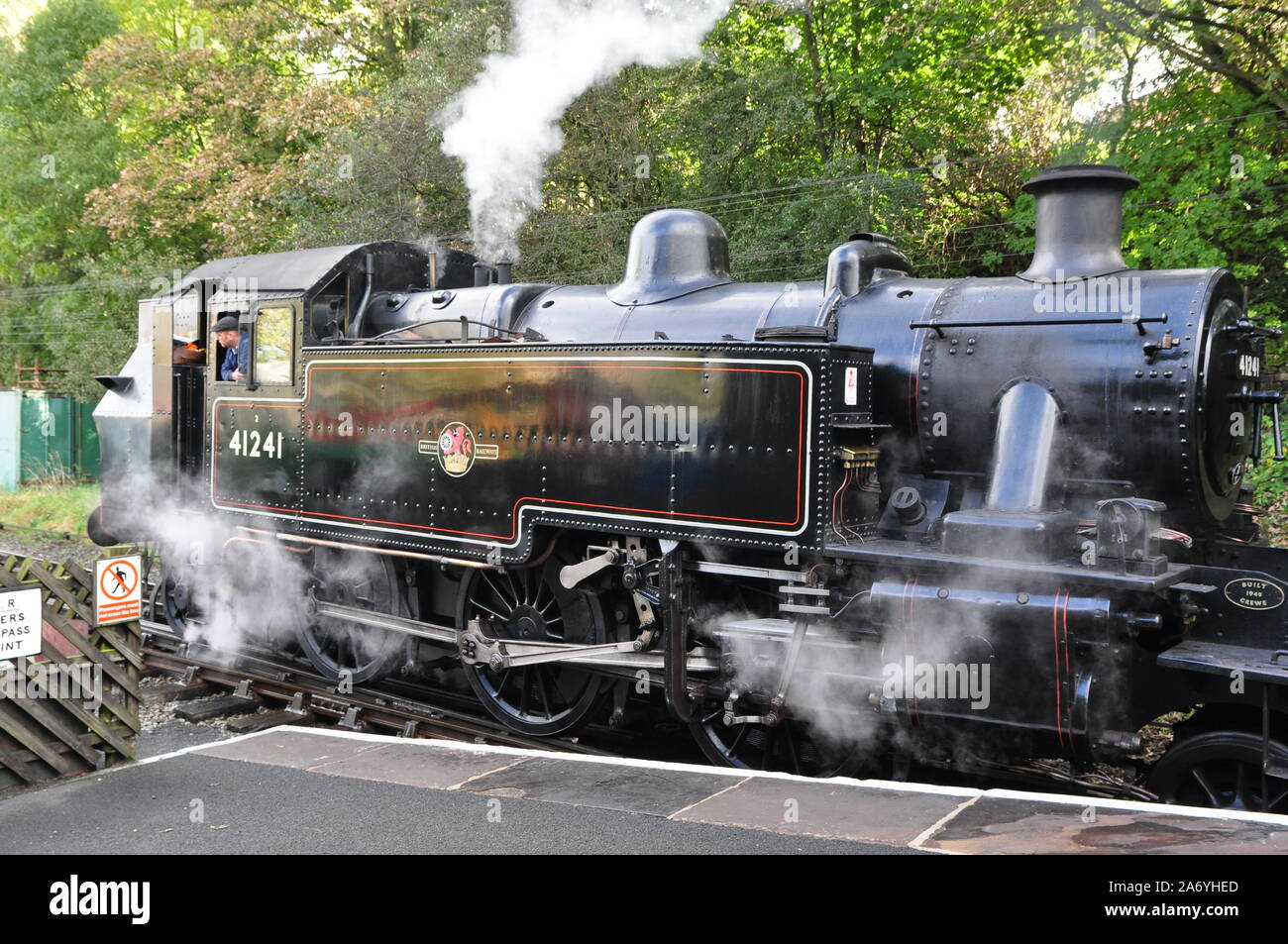 British rail steam engine built 1949 in crewe hi-res stock photography ...