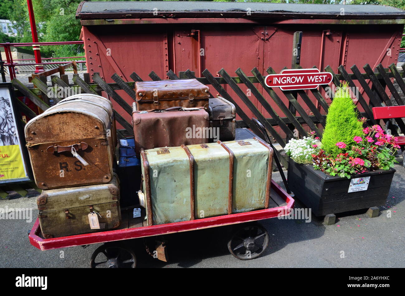 Old luggage, KWVR, Ingrow Station, Keighley and Worth Valley Railway ...