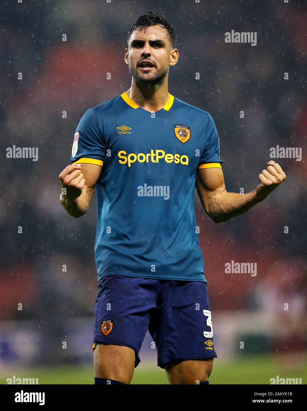 Hull City's Ryan Tafazolli celebrates after the final whistle Stock ...