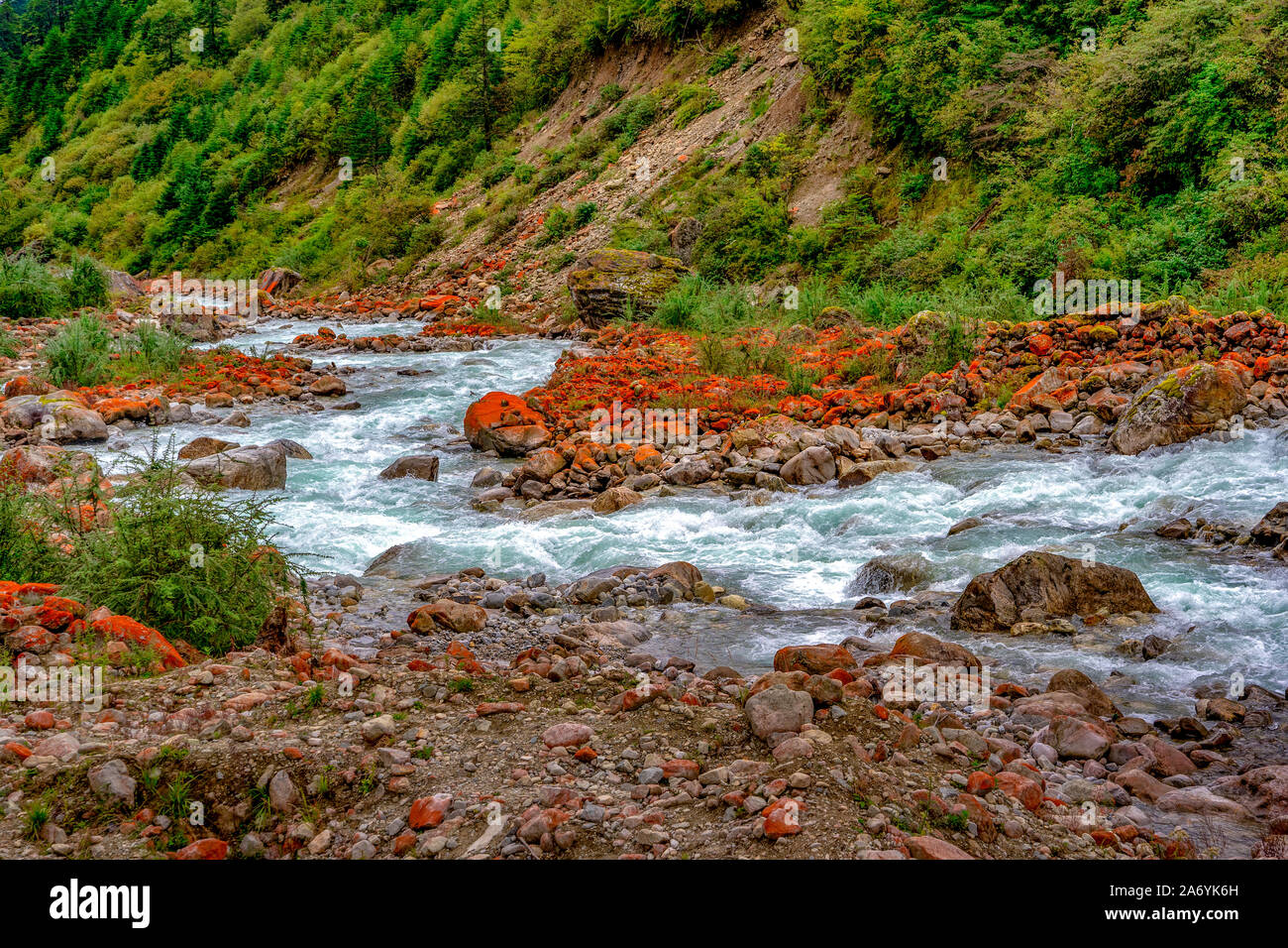 Red Rock Beach is located in the estuary region of the Yajiageng River ...