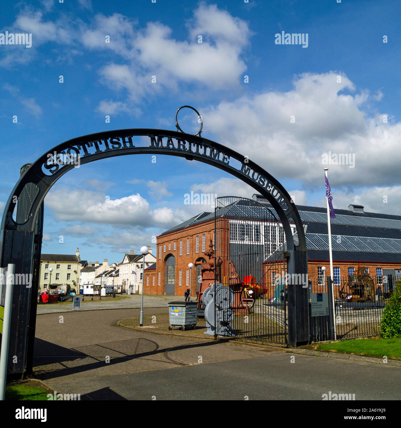 The linthouse building at the scottish maritime museum hi-res stock ...