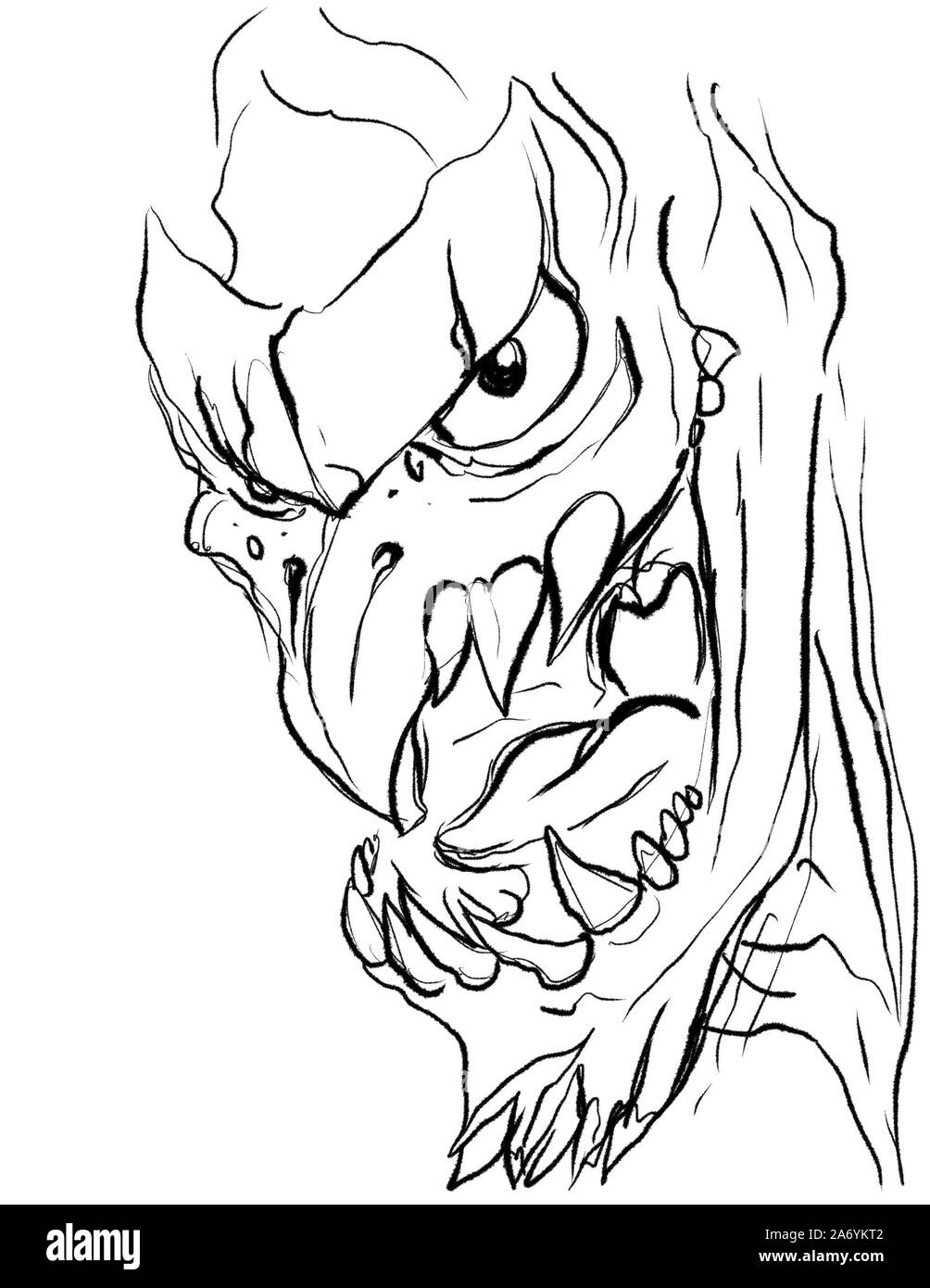 Devil drawing hi-res stock photography and images - Alamy