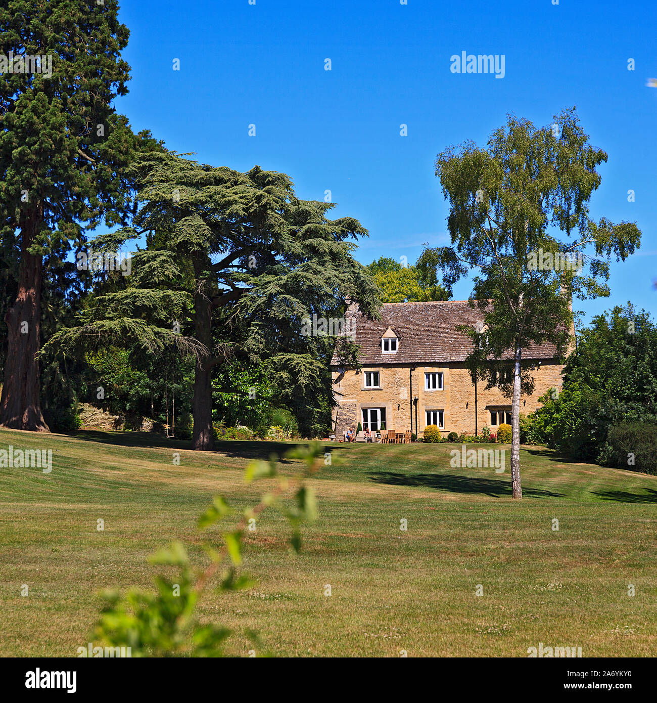 House and Garden at Rutland Water Stock Photo - Alamy