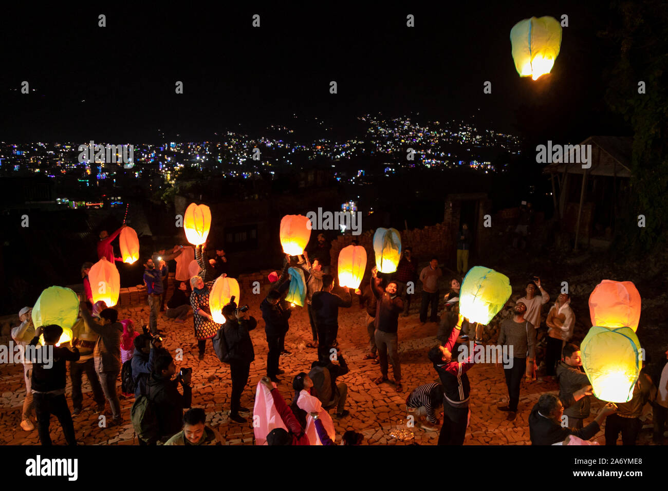 Nepal lalitpur tihar lights hi-res stock photography and images - Alamy