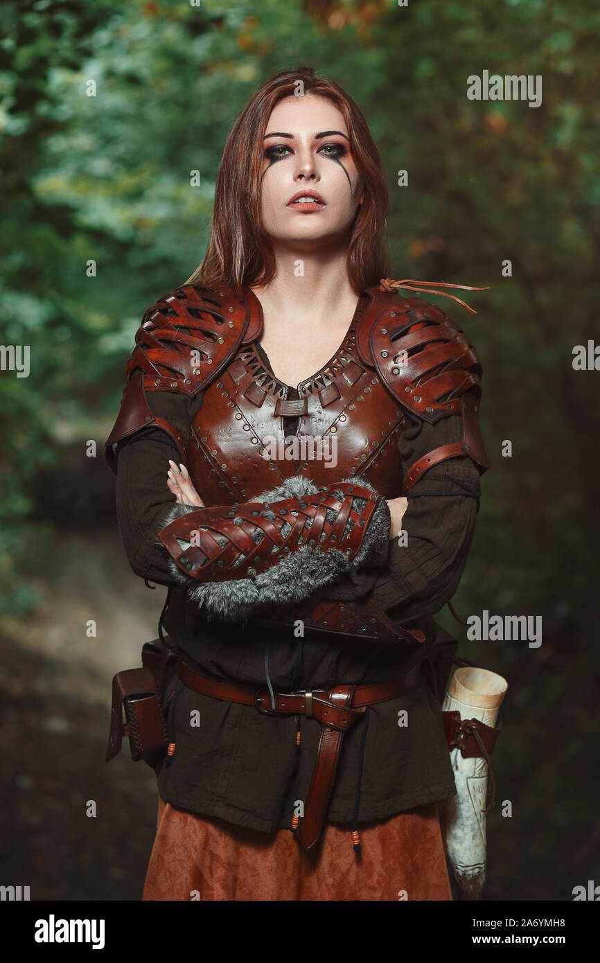 Fighter woman outdoor portrait Stock Photo - Alamy