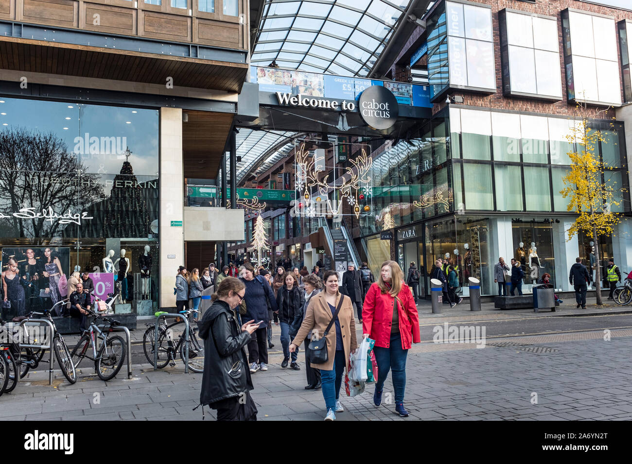 Entrance of Cabot Circus Shopping Centre, Bristol, UK Stock Photo - Alamy