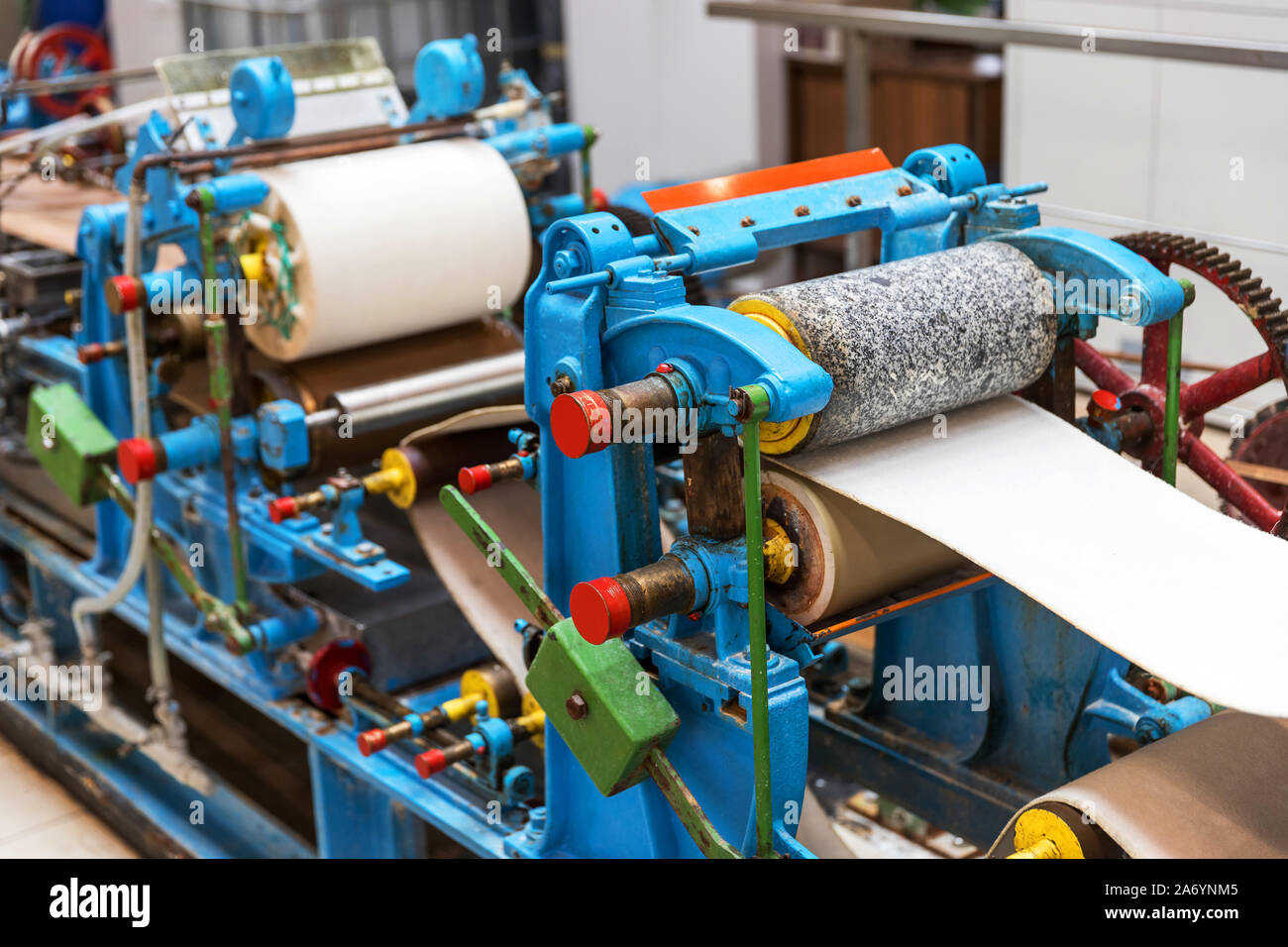modern paper machine Stock Photo - Alamy