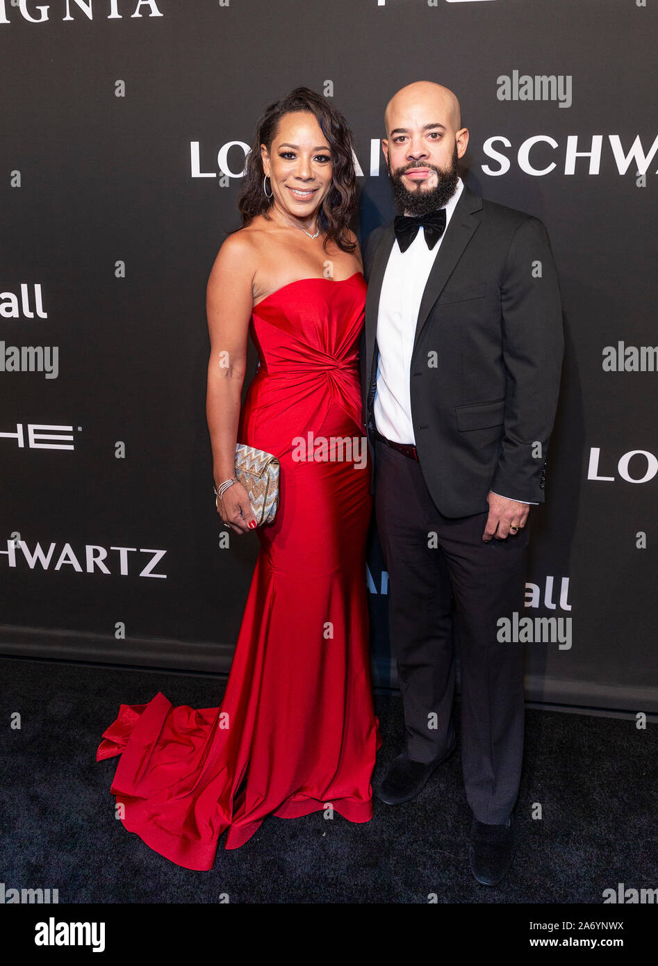 New York, USA. 28th Oct, 2019. Selenis Leyva and Arnol Leyva attend ...