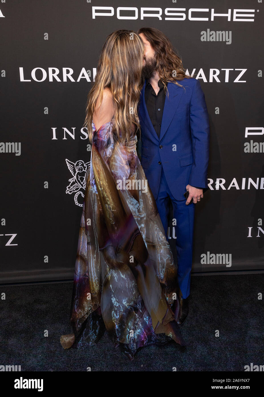 New York, USA. 28th Oct, 2019. Heidi Klum wearing dress by Iris van ...