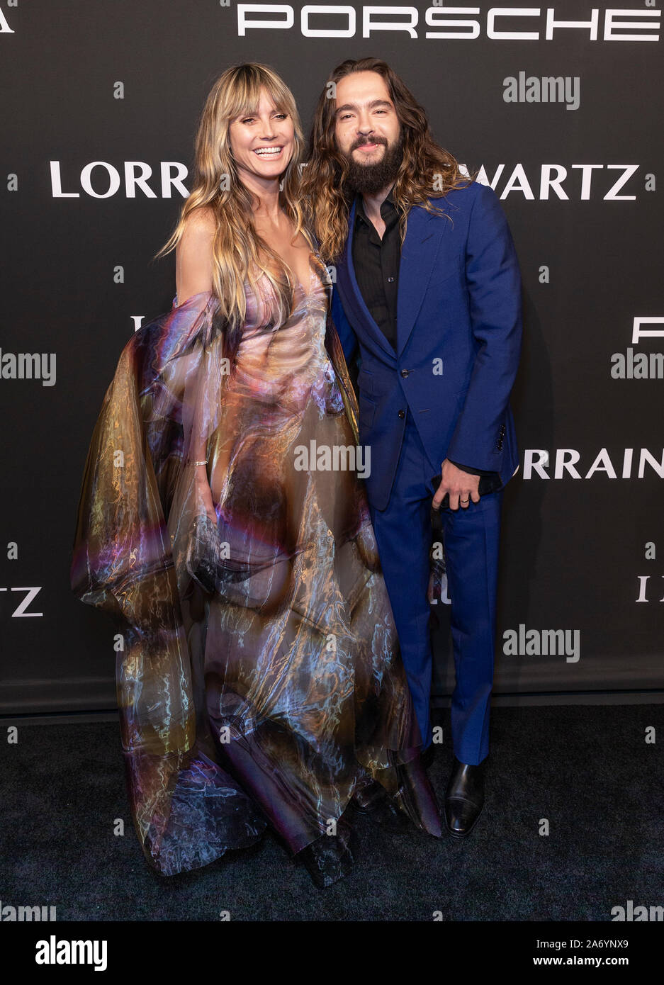 New York, USA. 28th Oct, 2019. Heidi Klum wearing dress by Iris van ...