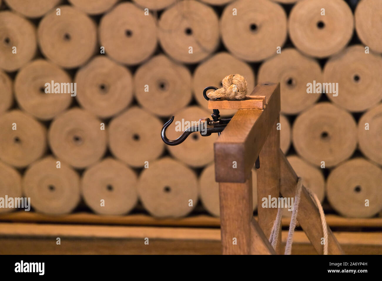 historical rope making tool Stock Photo - Alamy