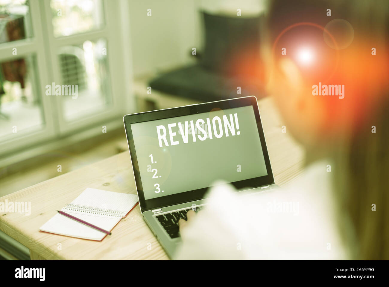 Word writing text Revision. Business photo showcasing action of ...