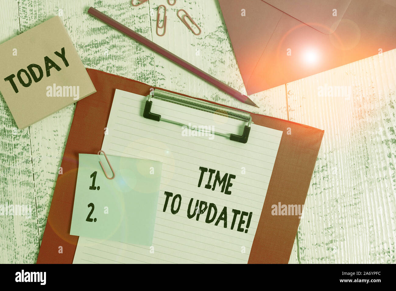 Word writing text Time To Update. Business photo showcasing this is ...