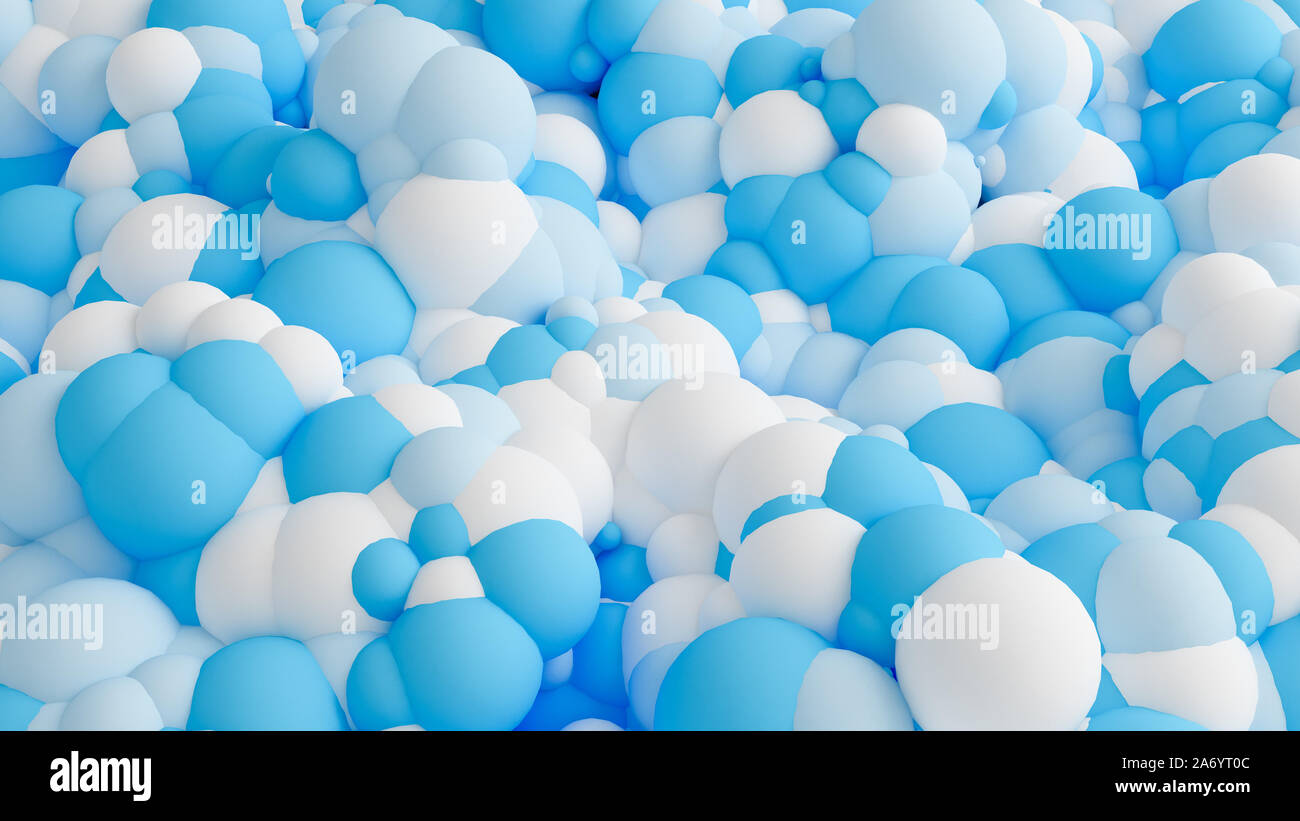 Geometric particle multicolor background. 3d rendering, 3d illustration ...