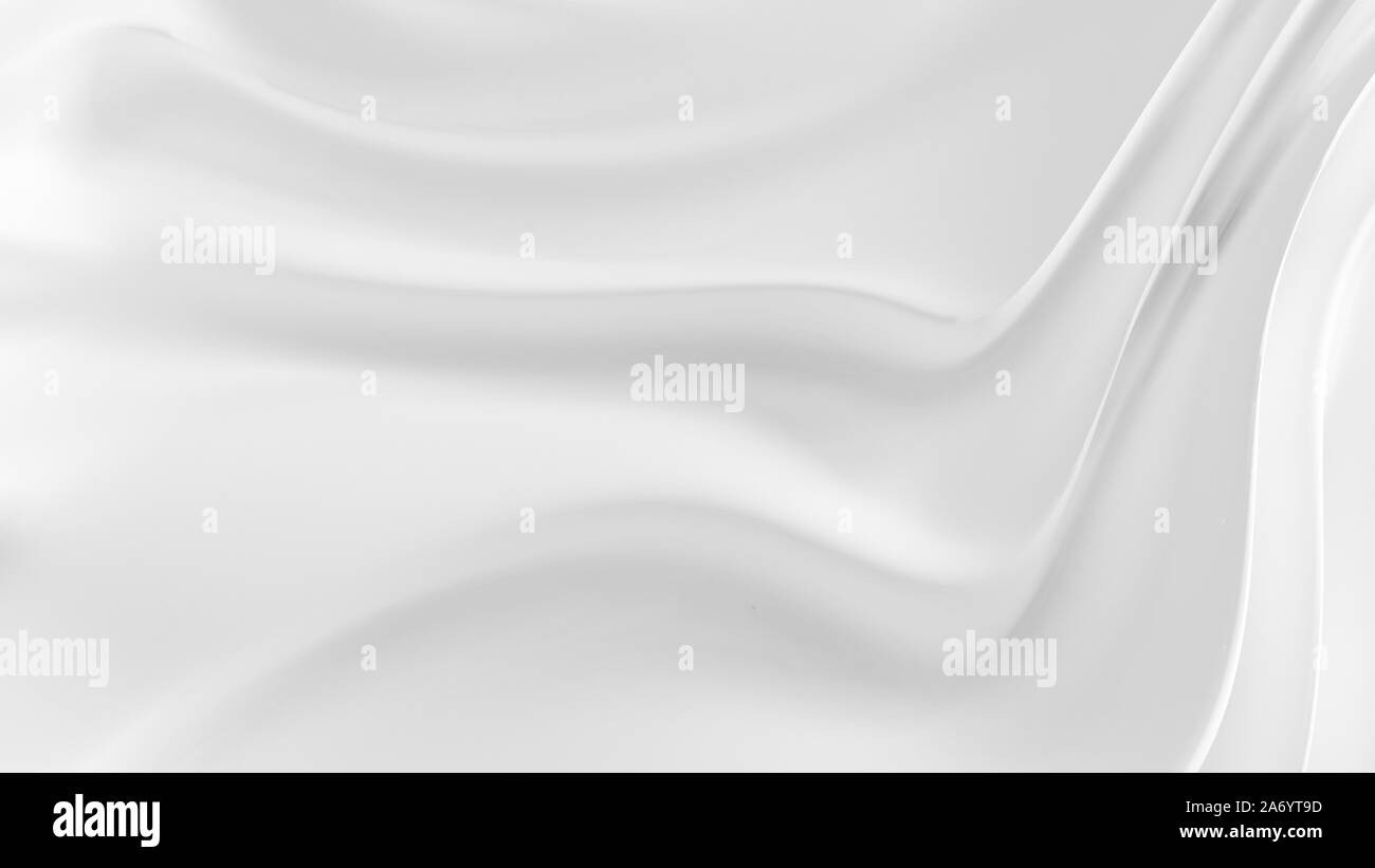 Elegant white background with drapery fabric. 3d rendering, 3d illustration Stock Photo - Alamy