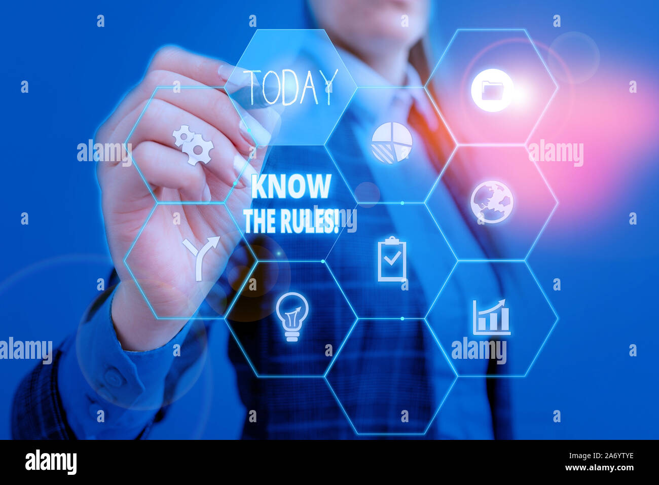 Text sign showing Know The Rules. Business photo showcasing set ...