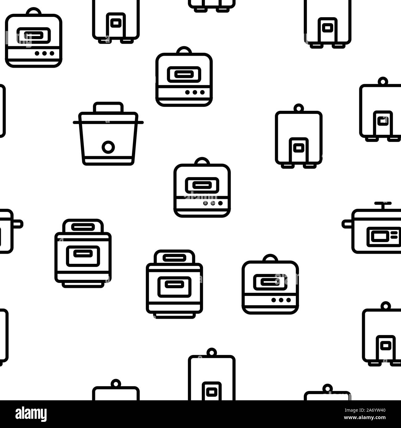 Kitchen equipment details Stock Vector Images - Alamy