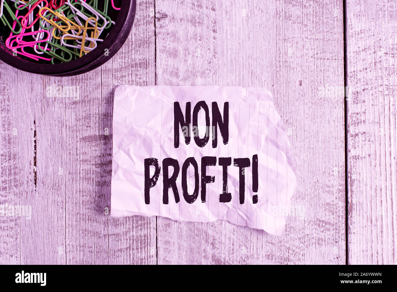 Conceptual hand writing showing Non Profit. Concept meaning not making ...