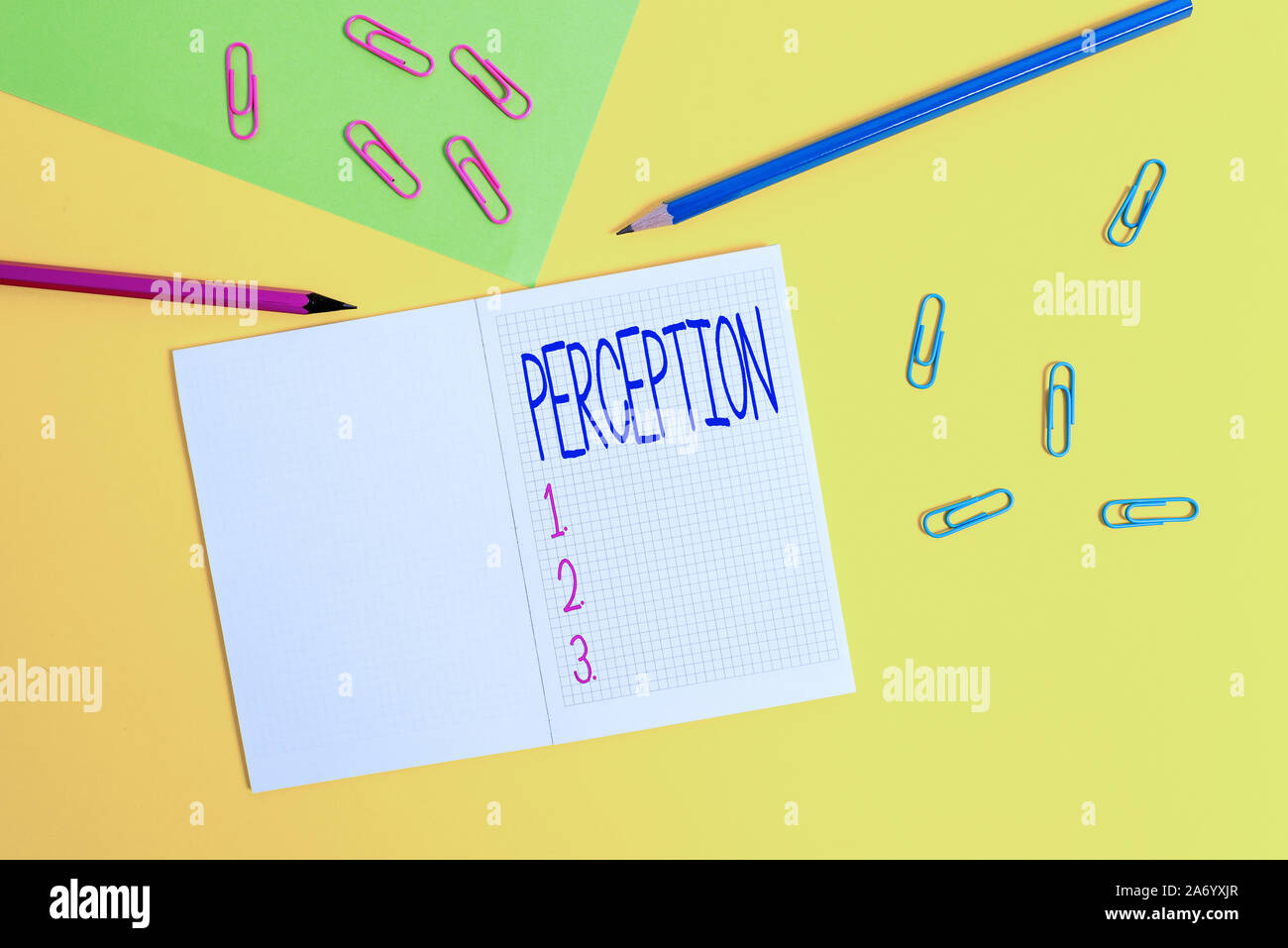 Writing note showing Perception. Business concept for individuals ...