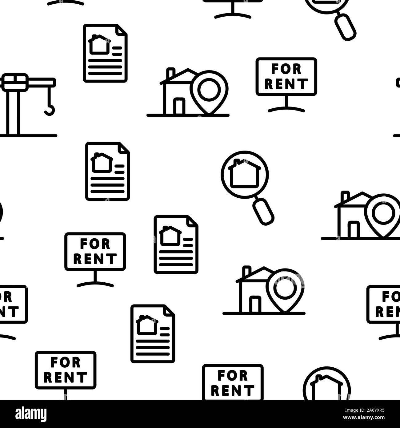 Real Estate Seamless Pattern Vector Stock Vector Image & Art - Alamy