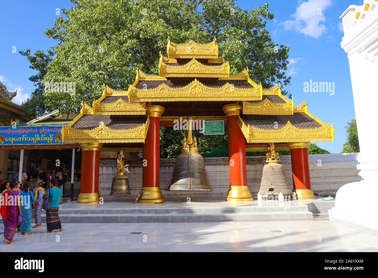 MANDALAY/MYANMAR(BURMA) - 29th Oct, 2019 : The Mahamuni Pagoda or ...