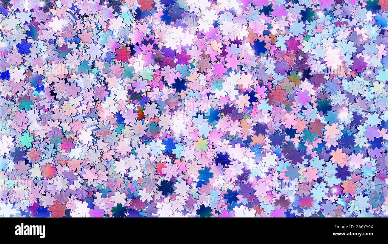 In the shape of a flower sparkles textured background Stock Photo - Alamy