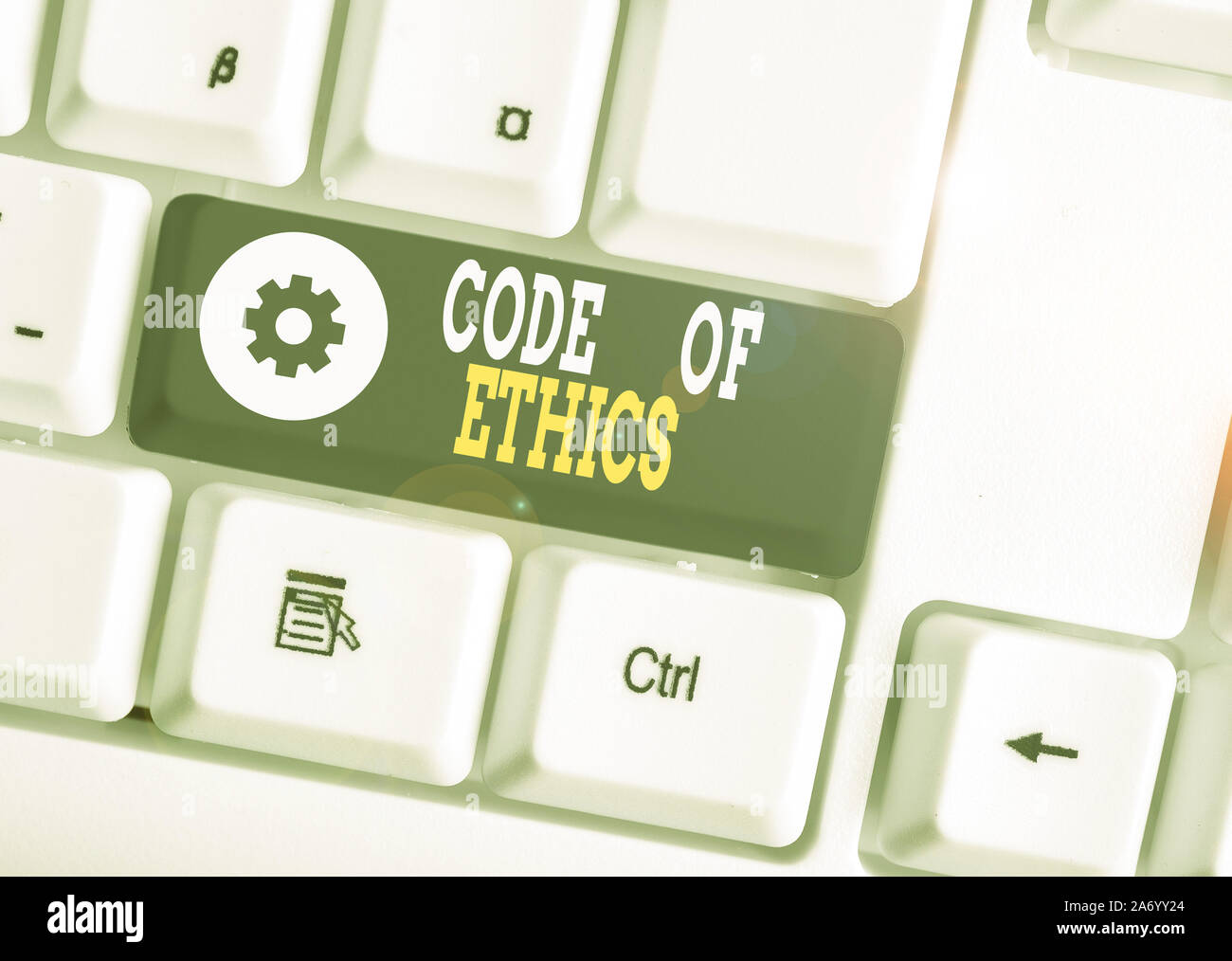 Word writing text Code Of Ethics. Business photo showcasing basic guide ...