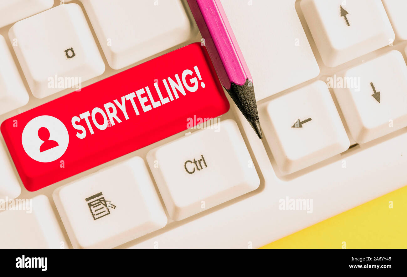 Word writing text Storytelling. Business photo showcasing activity ...