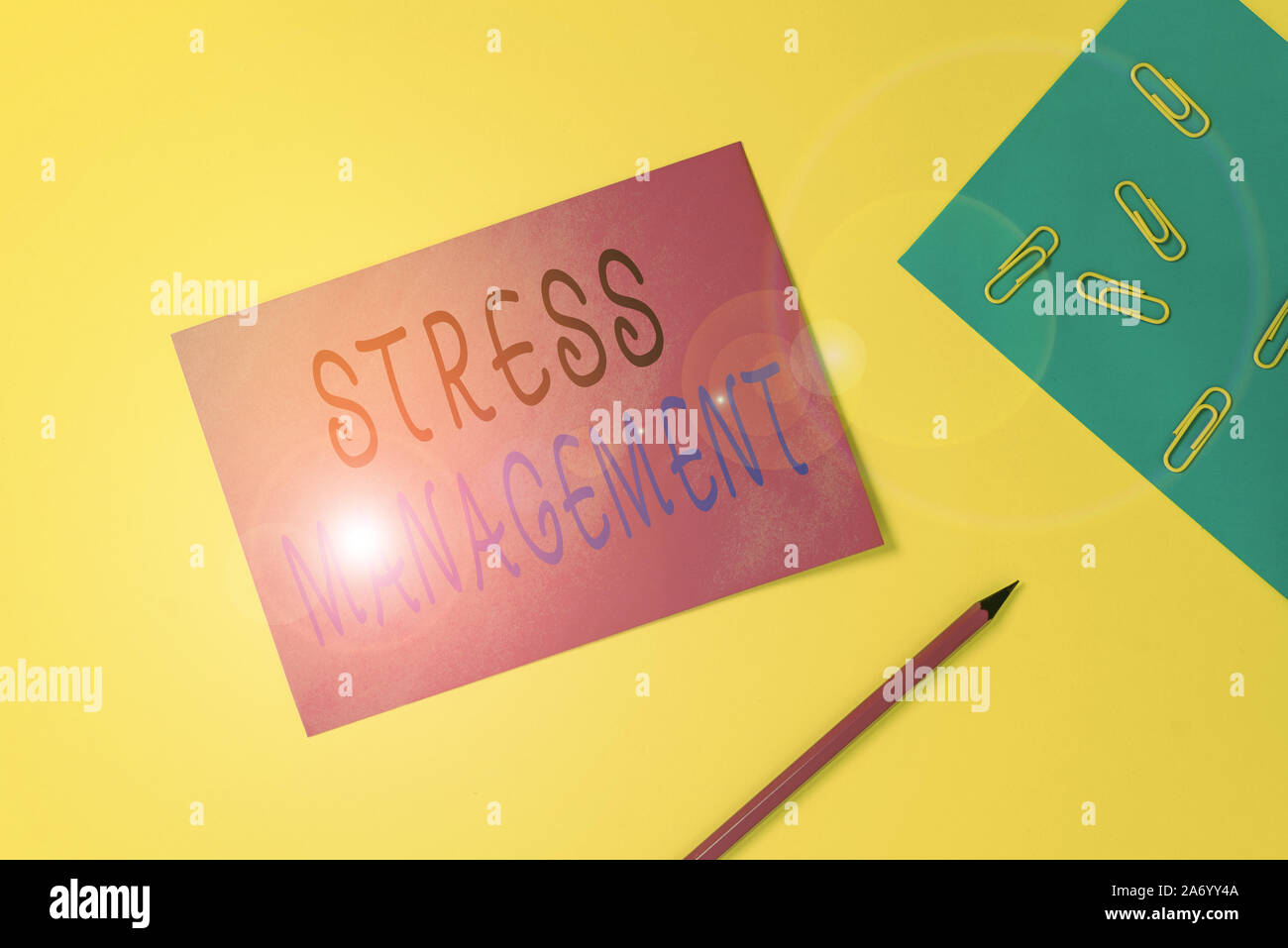 Writing note showing Stress Management. Business concept for method of ...